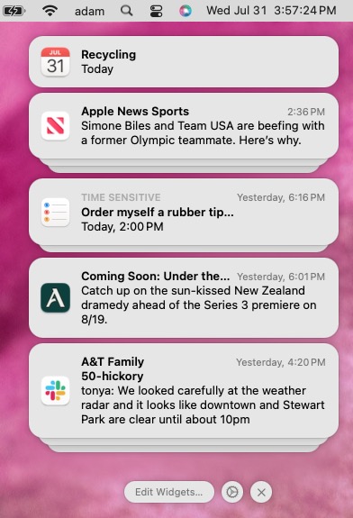 Missed an Alert? Check Notification Center